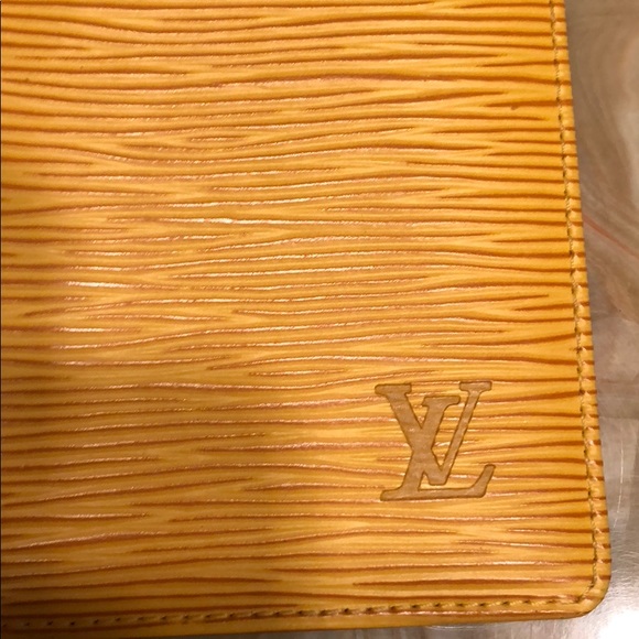 Louis Vuitton | Accessories | Authentic Louis Vuitton Yellow Check Book ...